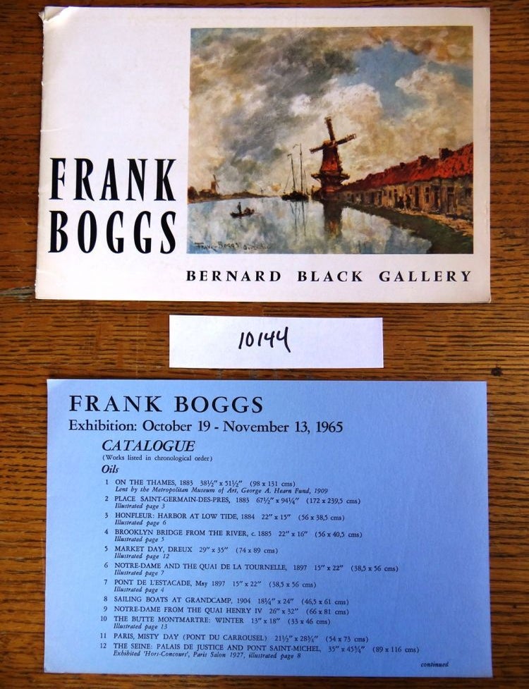 Frank Boggs | Bernard Black Gallery