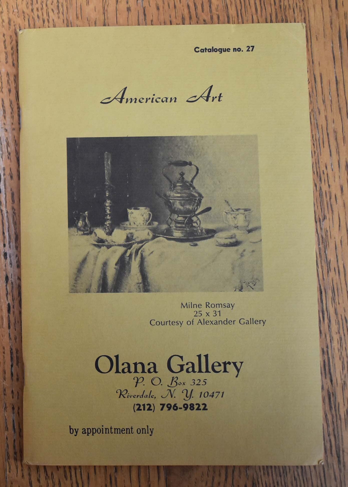 American Art Catalogue No. 27 | Olana Gallery